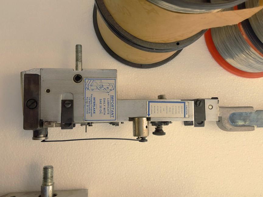 Lot #39: Pair of Acme Interlake 1/4' Stitcher Heads with Wire - Ingalls ...